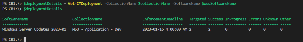 Using PowerShell to query MECM Deployment status (No WMI Required) | Pwsh+